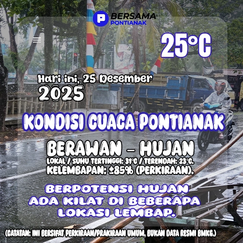 Prosedur Darurat Kota Khatulistiwa: Cuaca Pontianak 25 Desember 2025